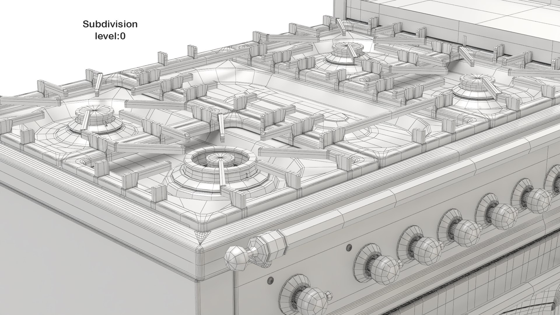 Hallman 60 Gas Range 3D - TurboSquid 2125518