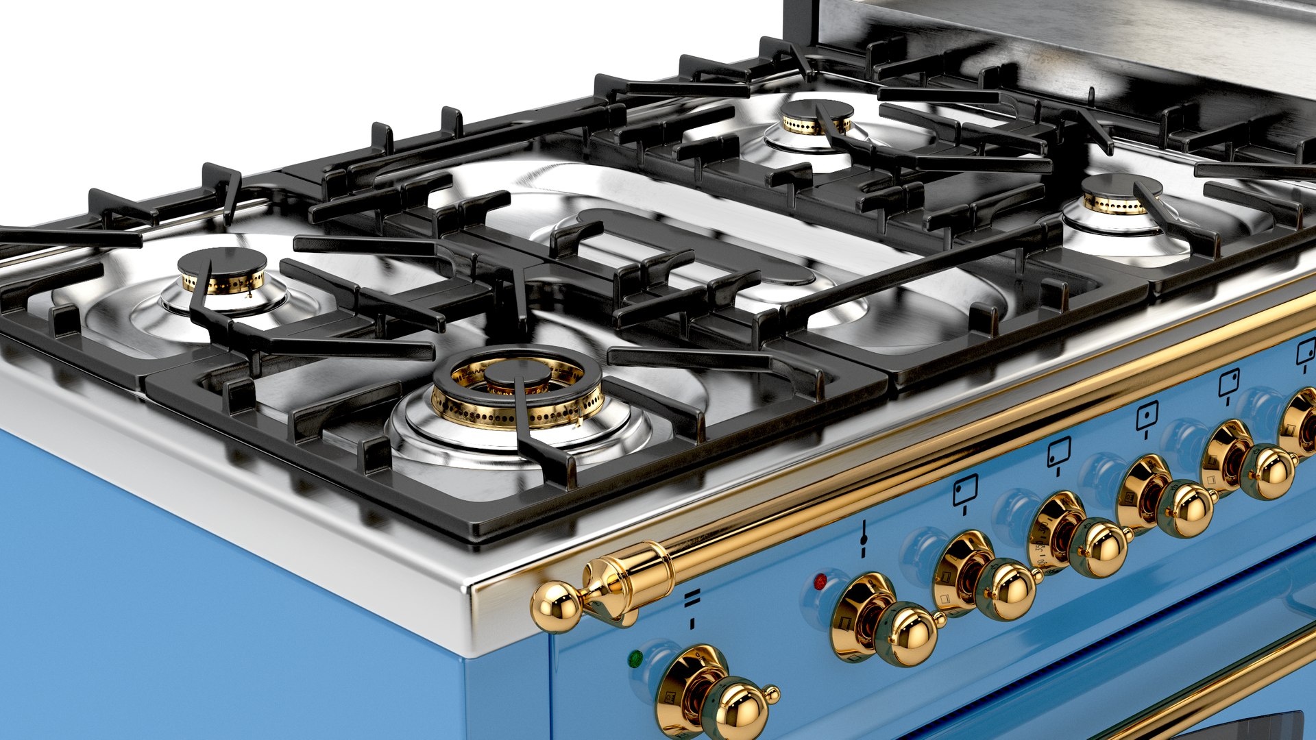 Hallman 60 Gas Range 3D - TurboSquid 2125518