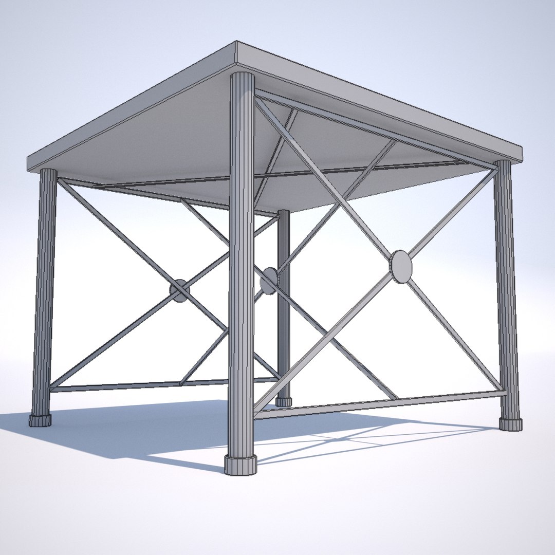 3d Modern Dining Table Model