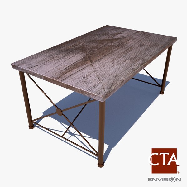 3d modern dining table model
