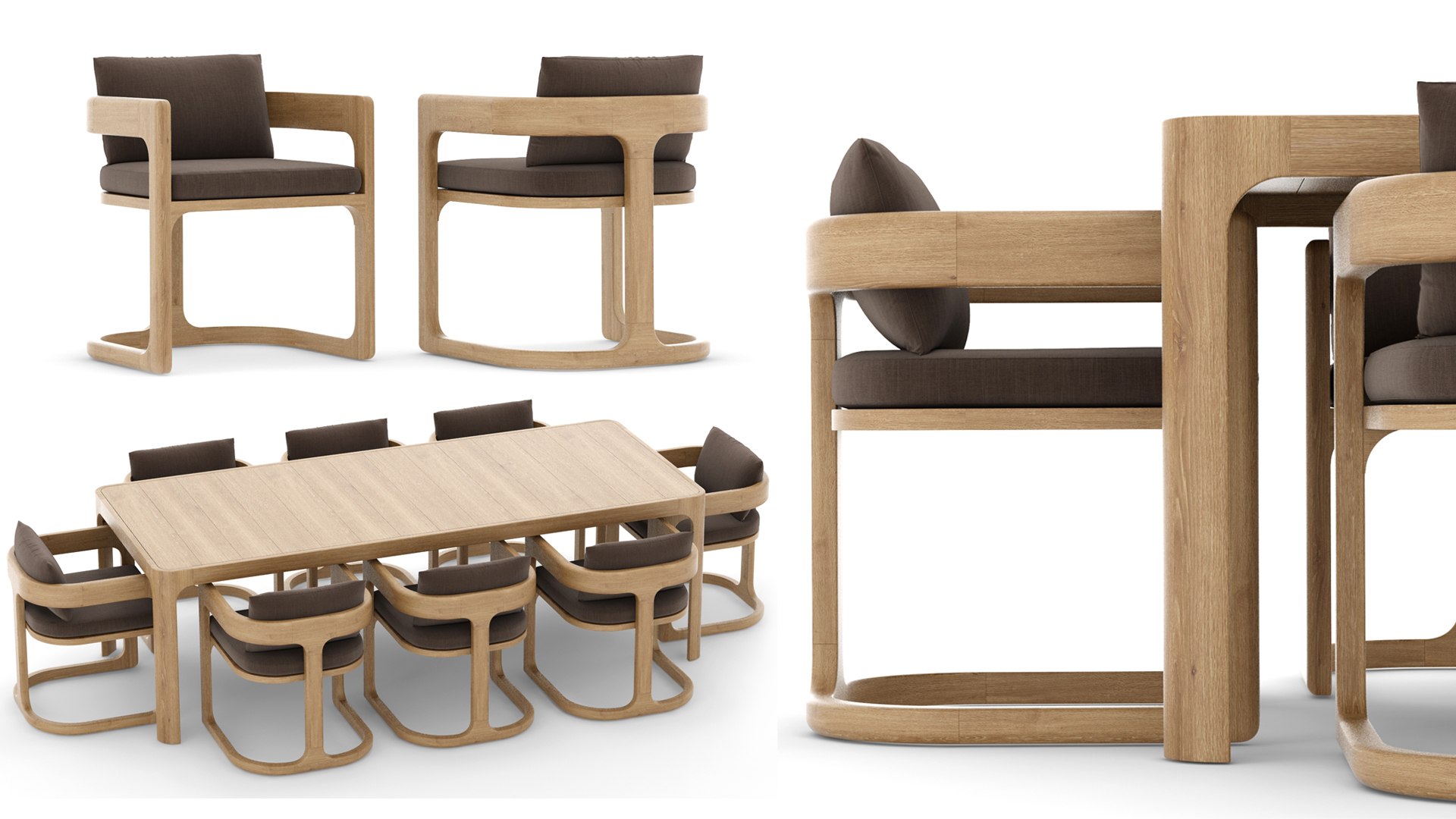 RH Outdoor Cassale Collection 3D Model - TurboSquid 1997732