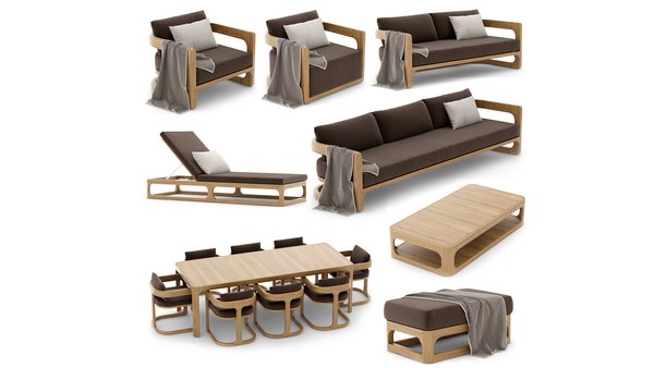 RH Outdoor Cassale collection 3D model - TurboSquid 1997732