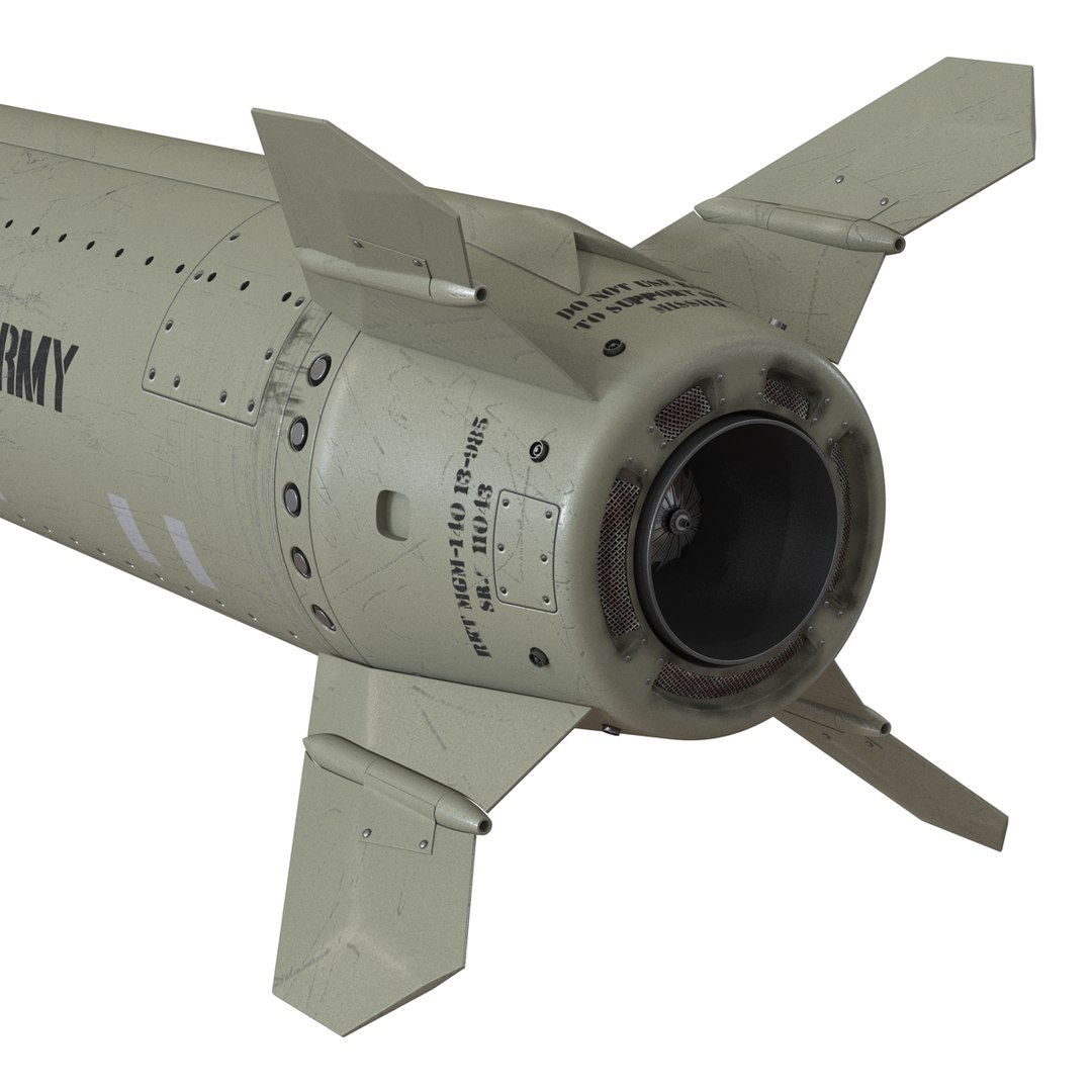 lockheed martin mgm-140 atacms 3d model