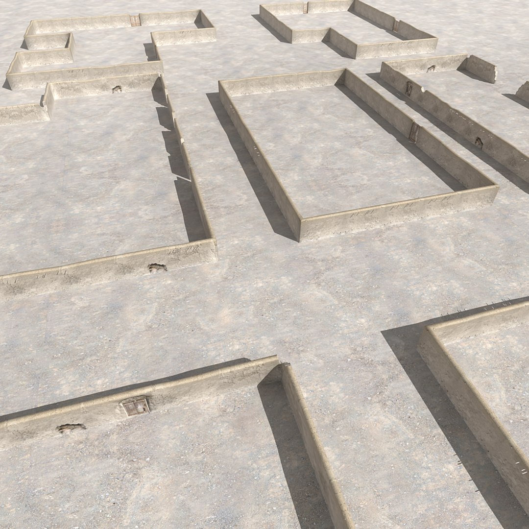 Afghan Mud Walls Collections 3d C4d