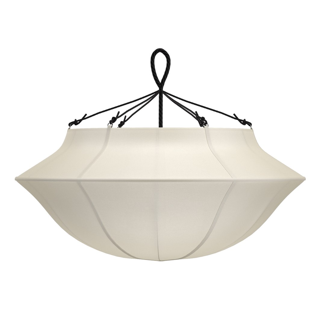 3D Lamp Indochina Offwhite Umbrella Model - TurboSquid 2398542