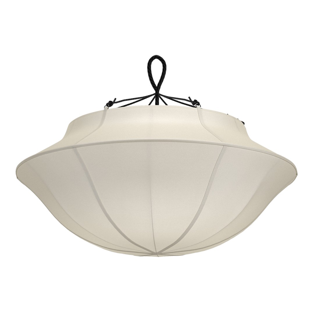 3D Lamp Indochina Offwhite Umbrella Model - TurboSquid 2398542