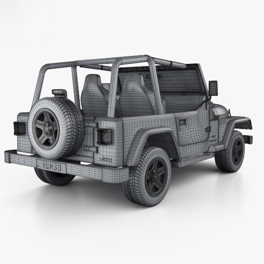 Jeep Wrangler Tj Model - TurboSquid 1367031