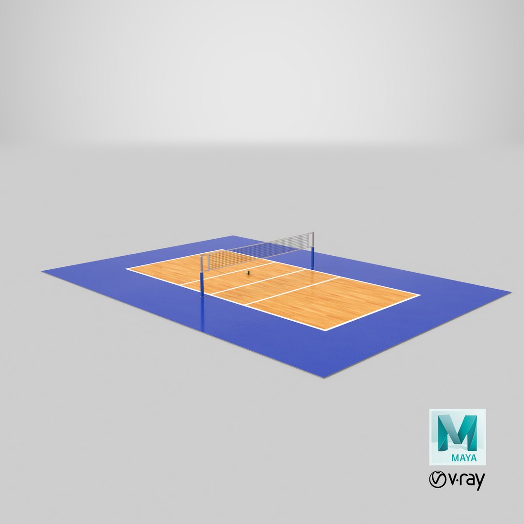 3D Volleyball Court 08 model - TurboSquid 2055111