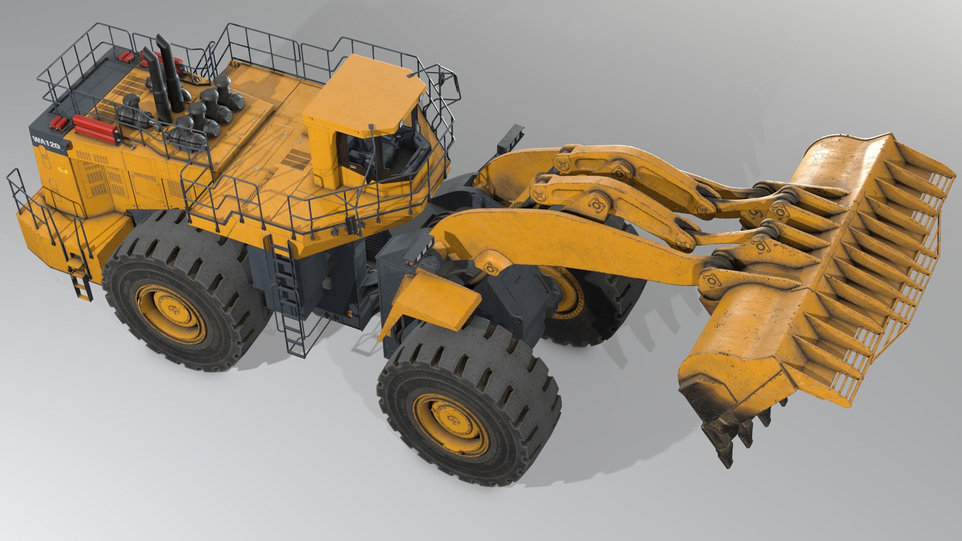 Wheel Loader Rigged Model - TurboSquid 1983788
