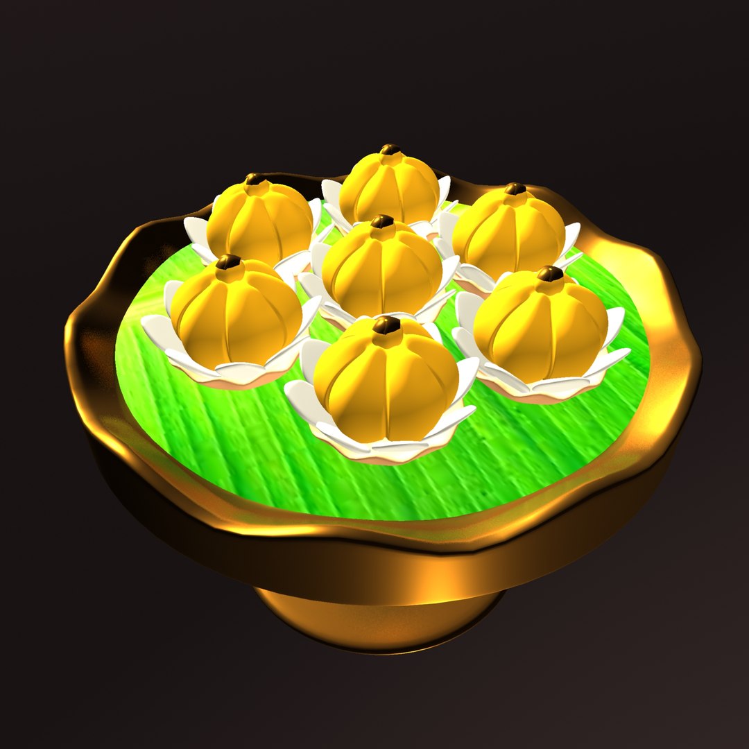 Thai Dessert 3D Model - TurboSquid 1385005