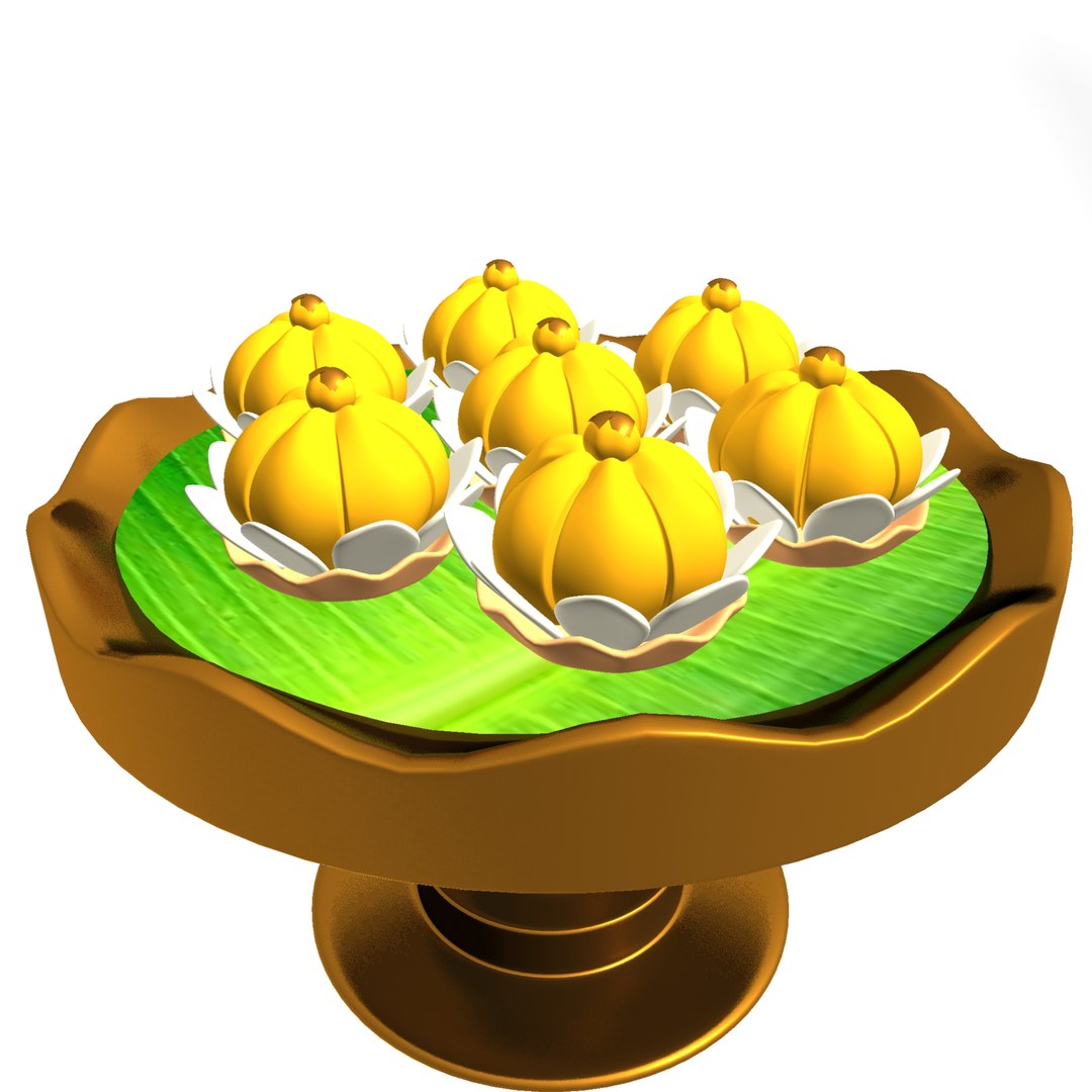 Thai Dessert 3D Model - TurboSquid 1385005