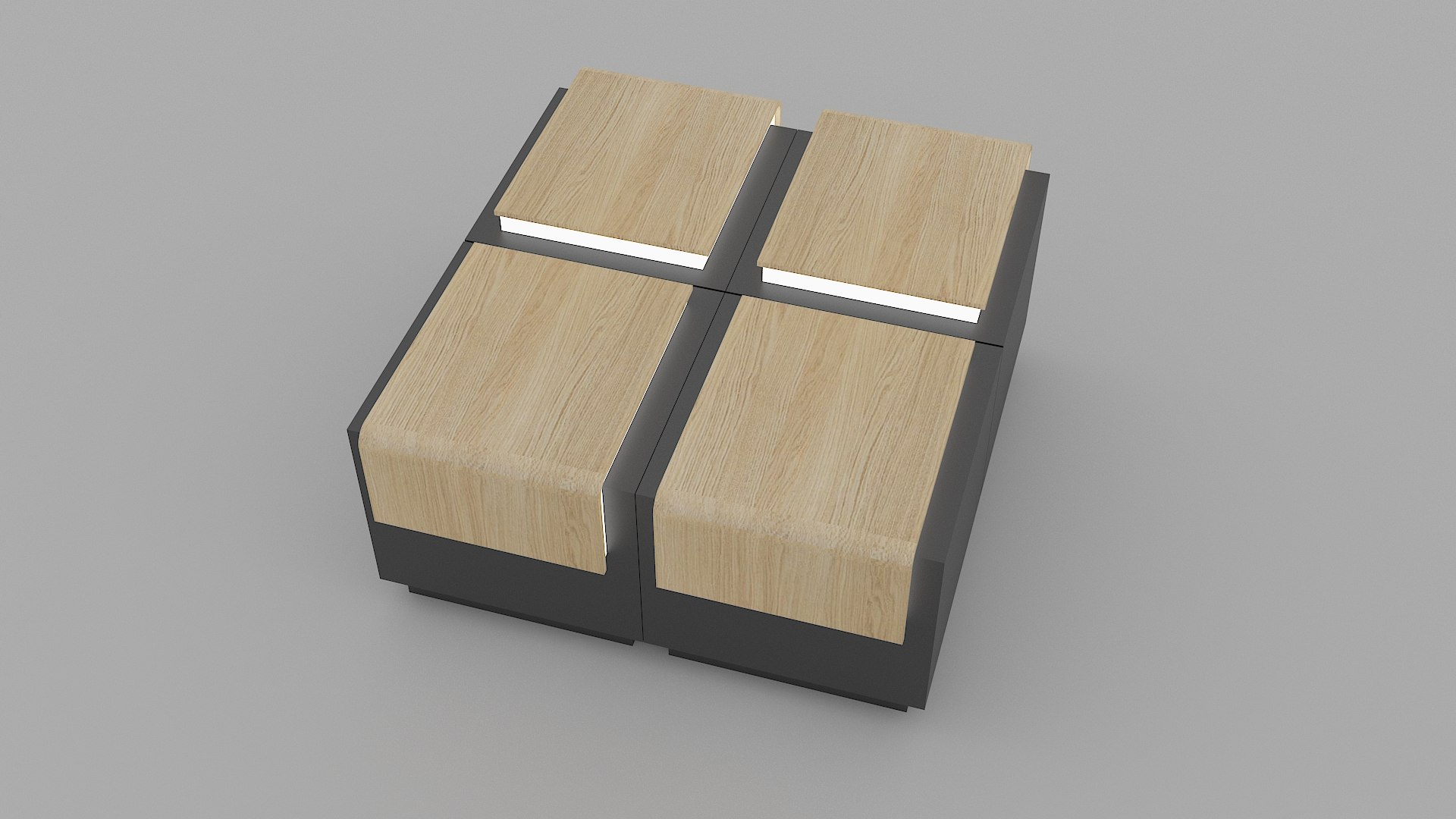 Modular Bench Model - TurboSquid 1920121