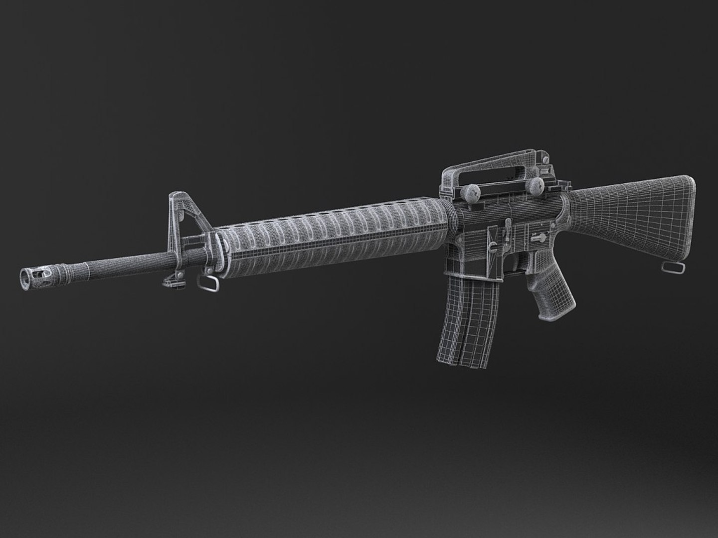 3d rifle m16 a4