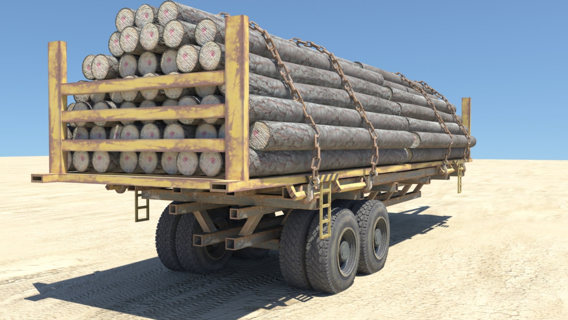 3D trailer model - TurboSquid 1232445