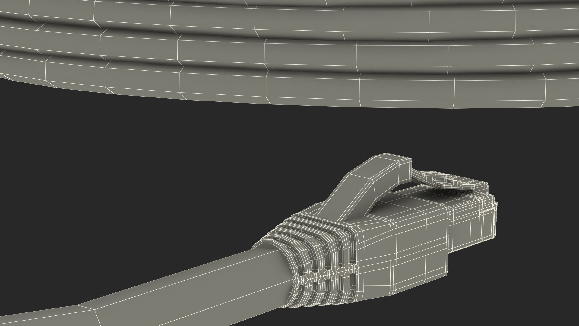 RJ45 24AWG Ethernet Network Cable 3D model - TurboSquid 1871139