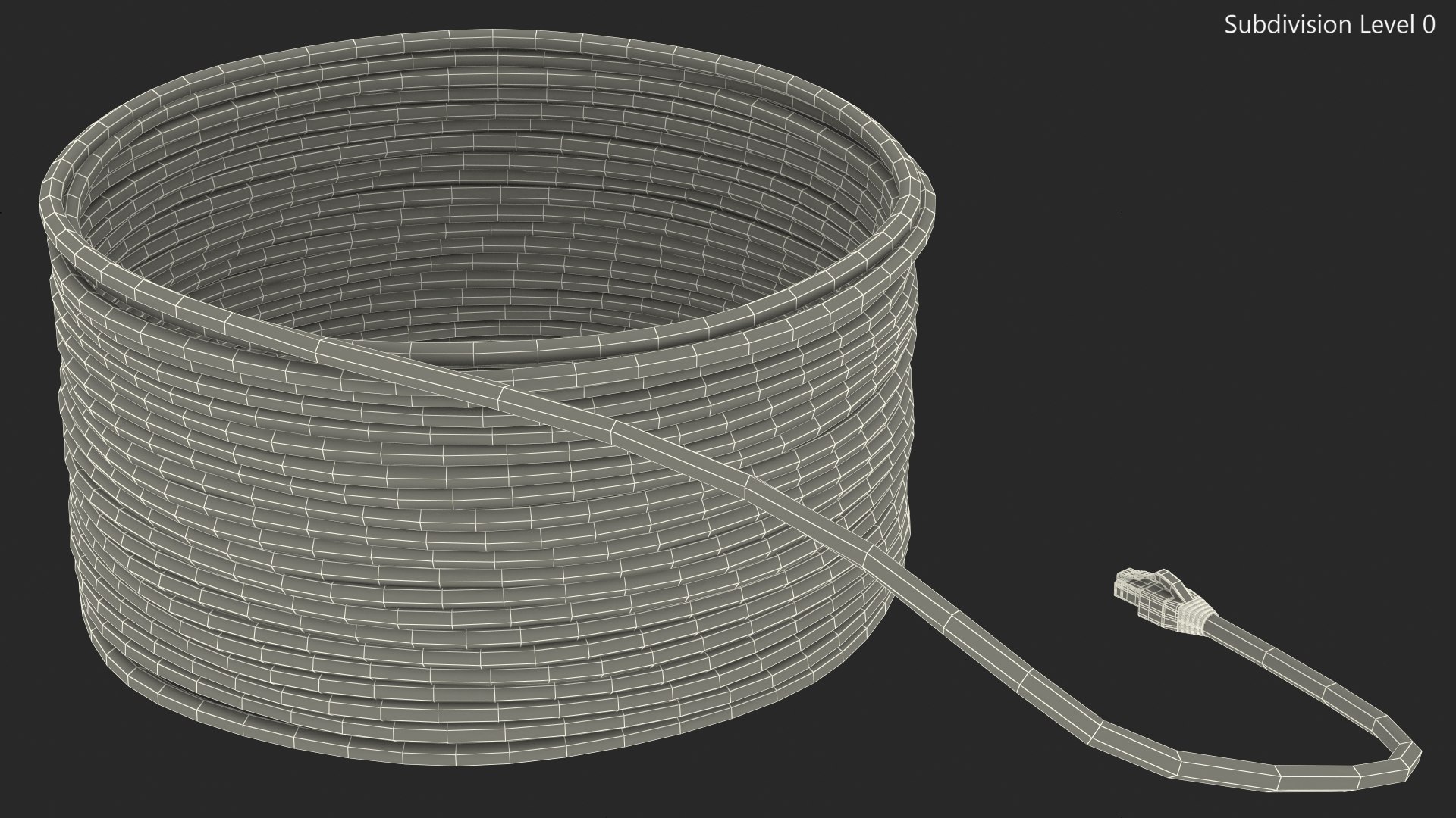 RJ45 24AWG Ethernet Network Cable 3D Model - TurboSquid 1871139