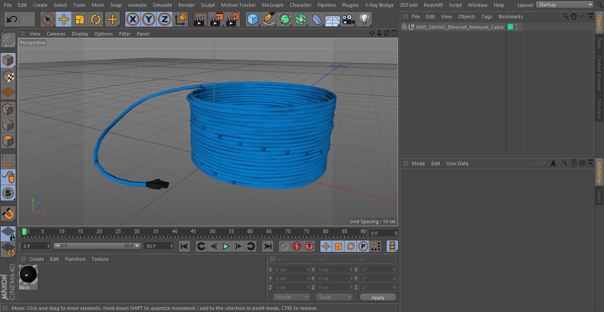 RJ45 24AWG Ethernet Network Cable 3D Model - TurboSquid 1871139