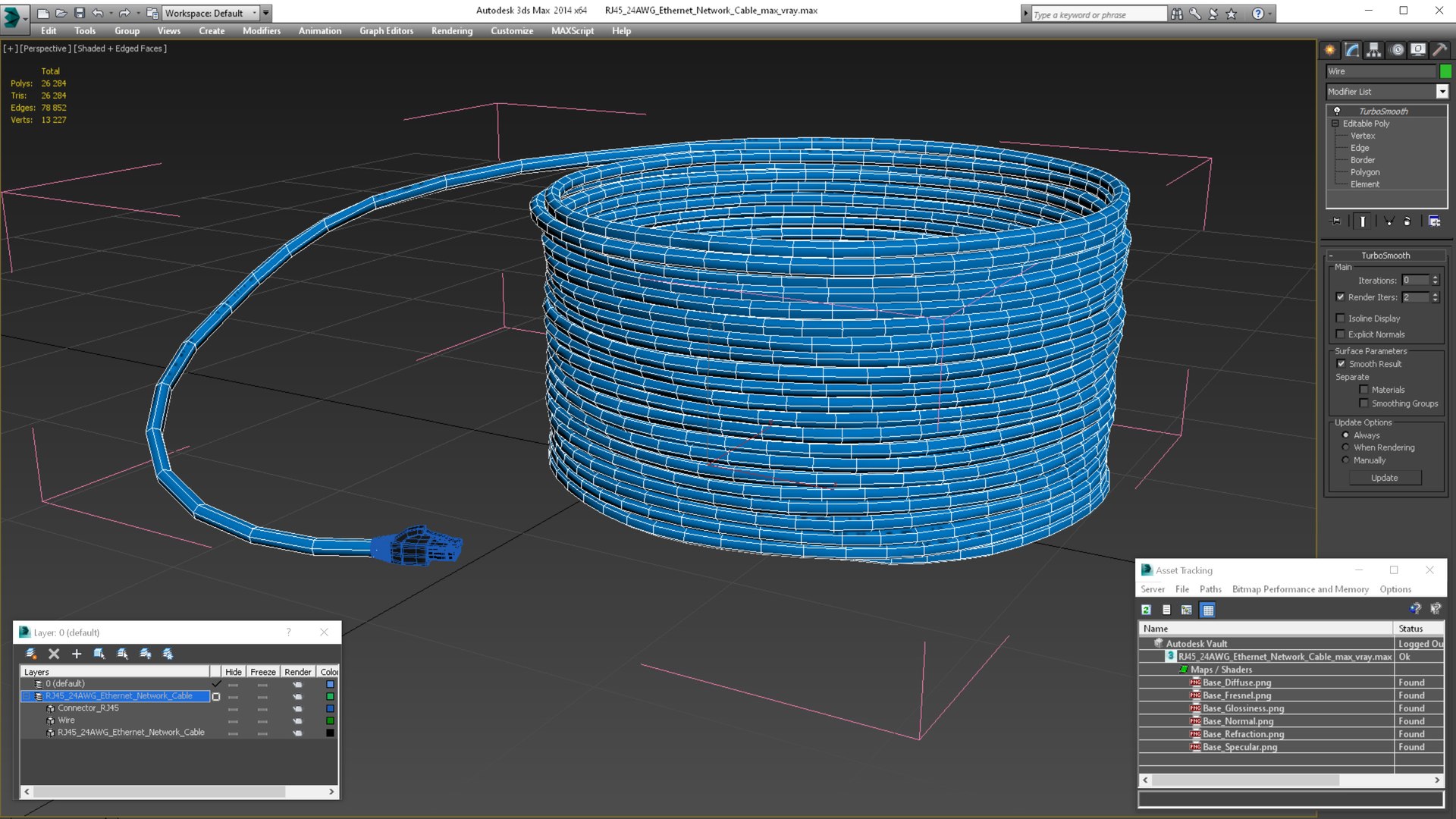 RJ45 24AWG Ethernet Network Cable 3D Model - TurboSquid 1871139