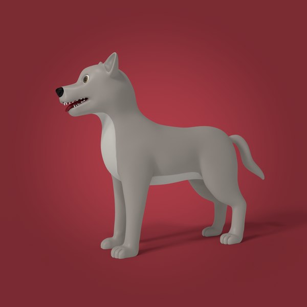 Cartoon Wolf 3D Models for Download | TurboSquid