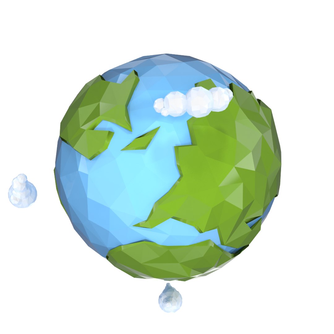 3d Model Stylized Planet Earth