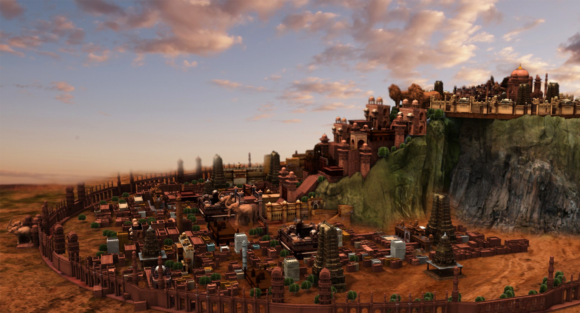 3D Fort City Set Model - TurboSquid 1513802