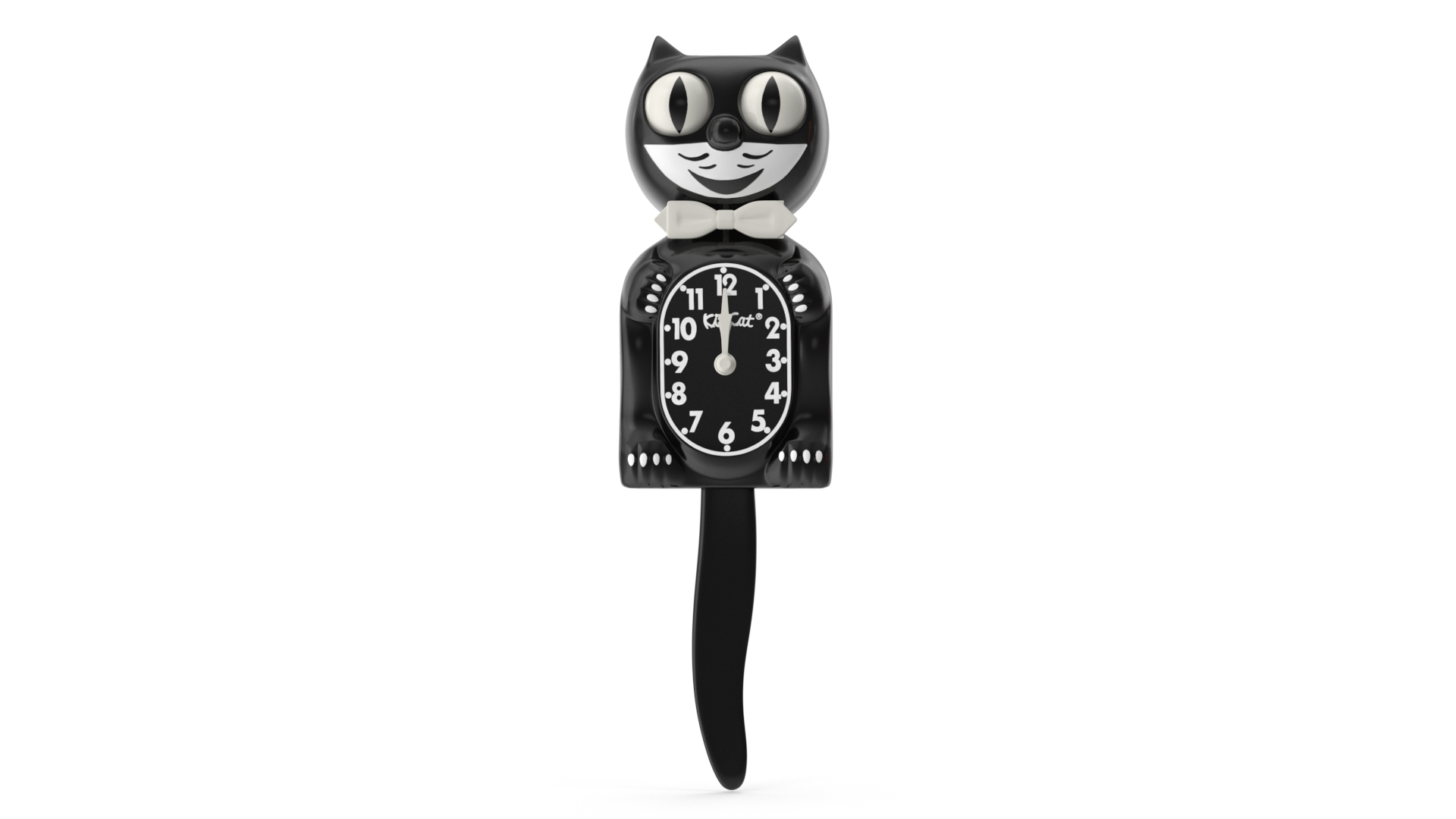 3D Black Kit Cat Clock - TurboSquid 2066144
