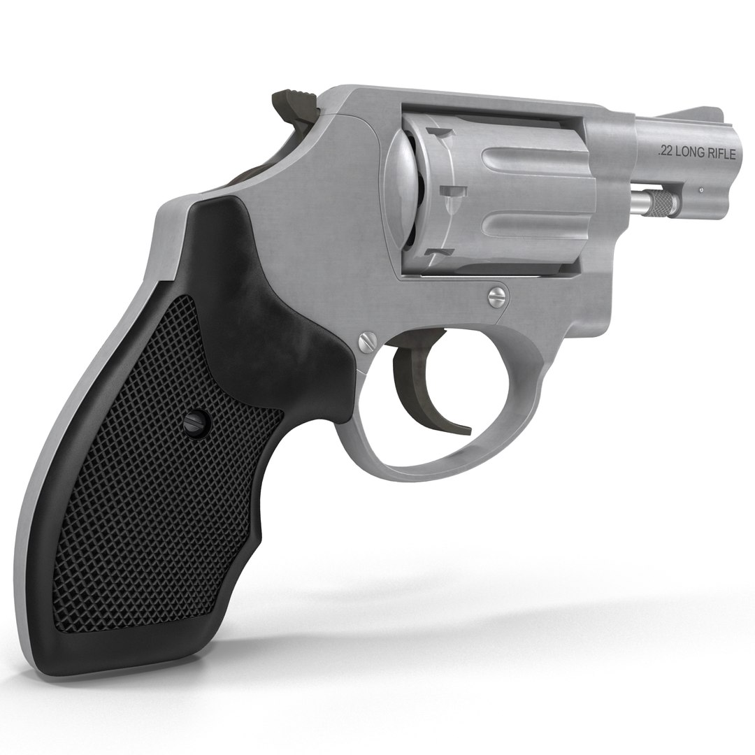 3d model revolver 4
