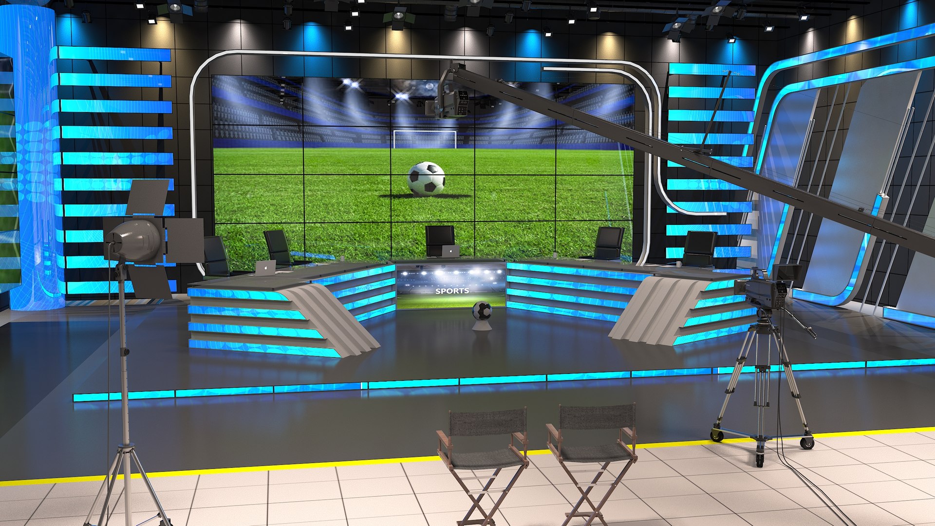 3D Studio Sports Model - TurboSquid 1707800