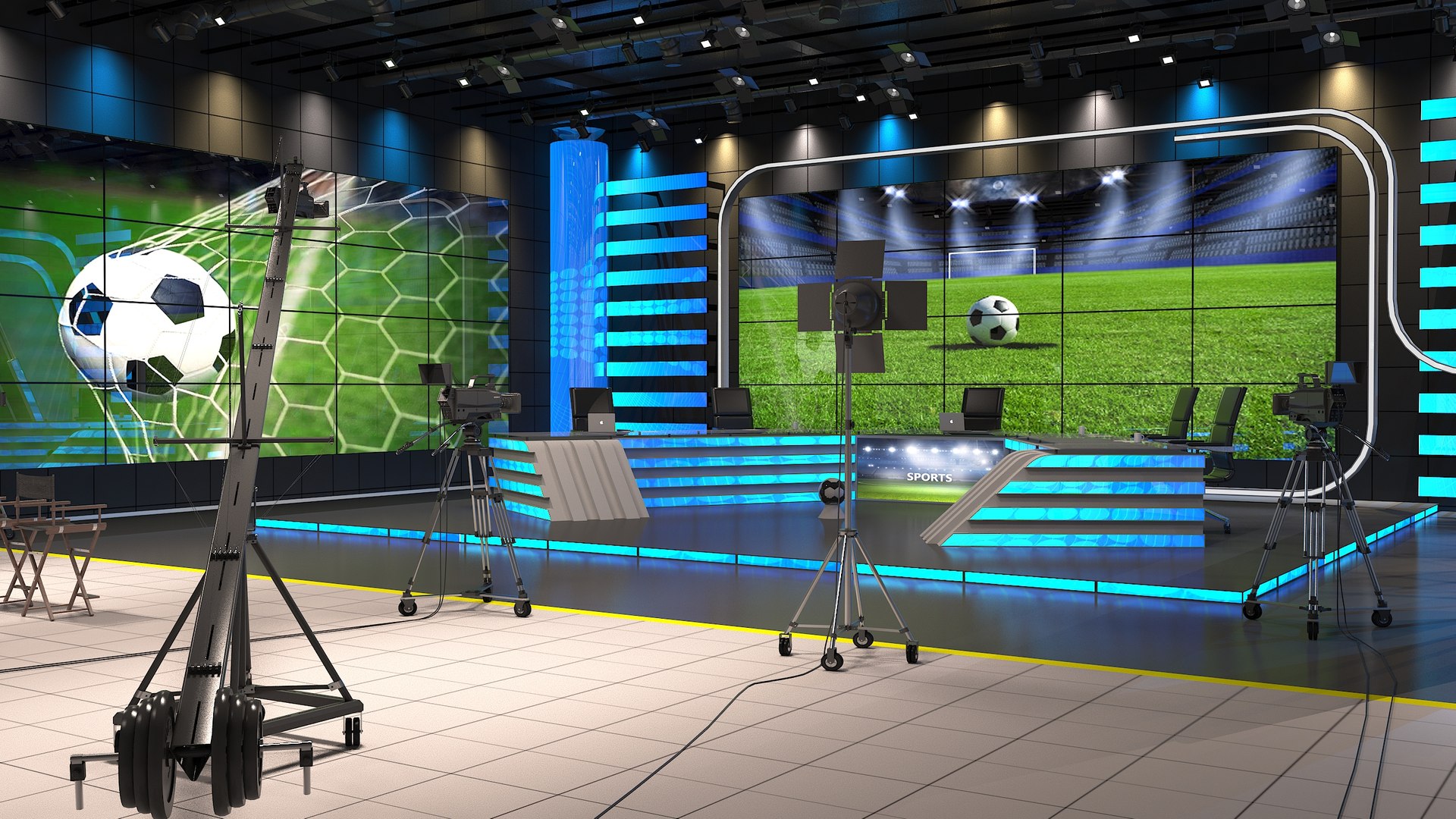 3D Studio Sports Model - TurboSquid 1707800