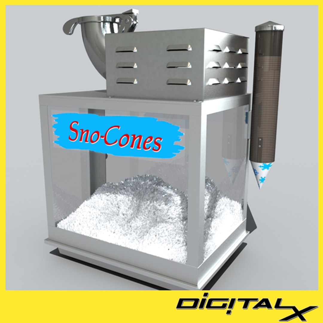 Snow Cone Machine 3d Fbx