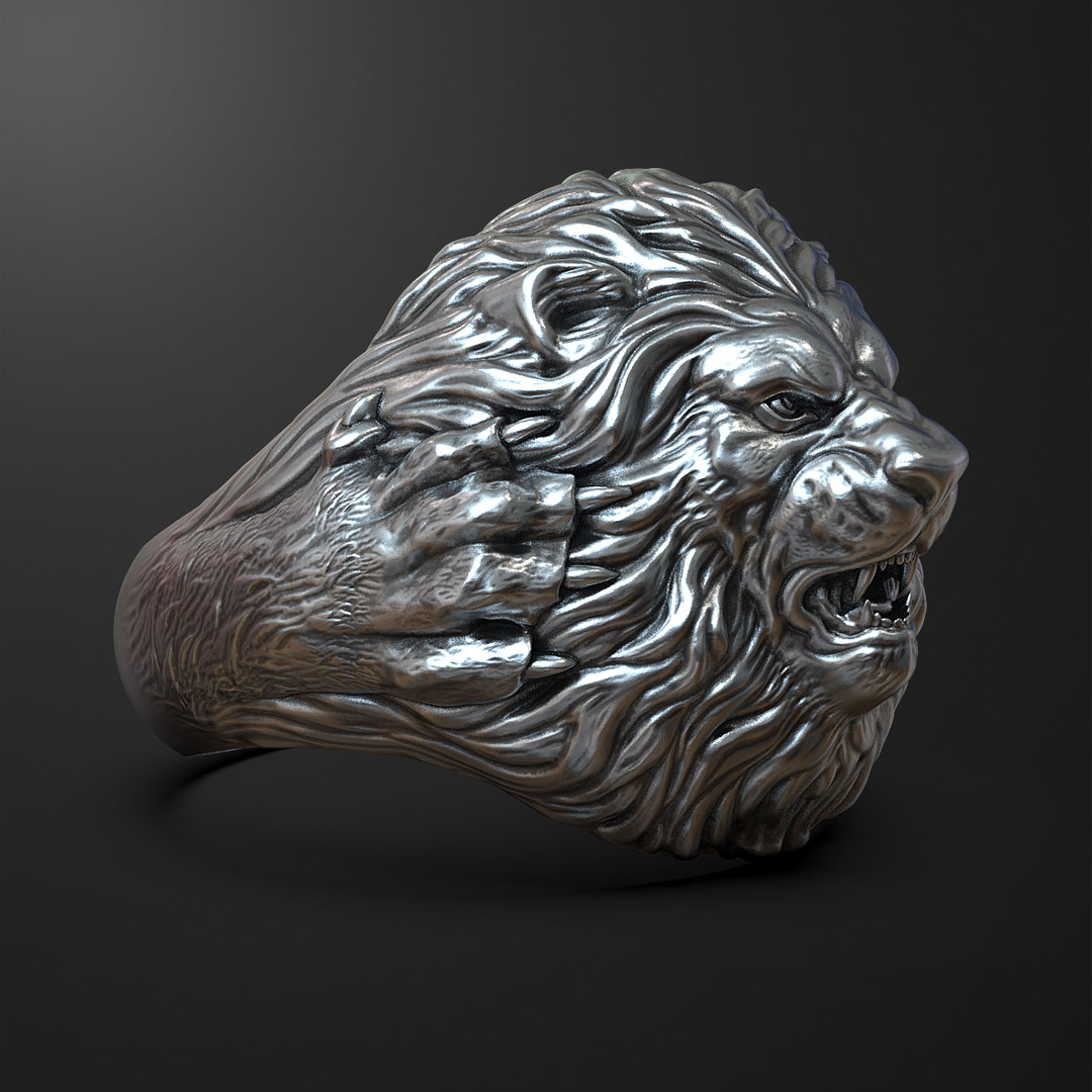 Lion ring printing model - TurboSquid 1352333