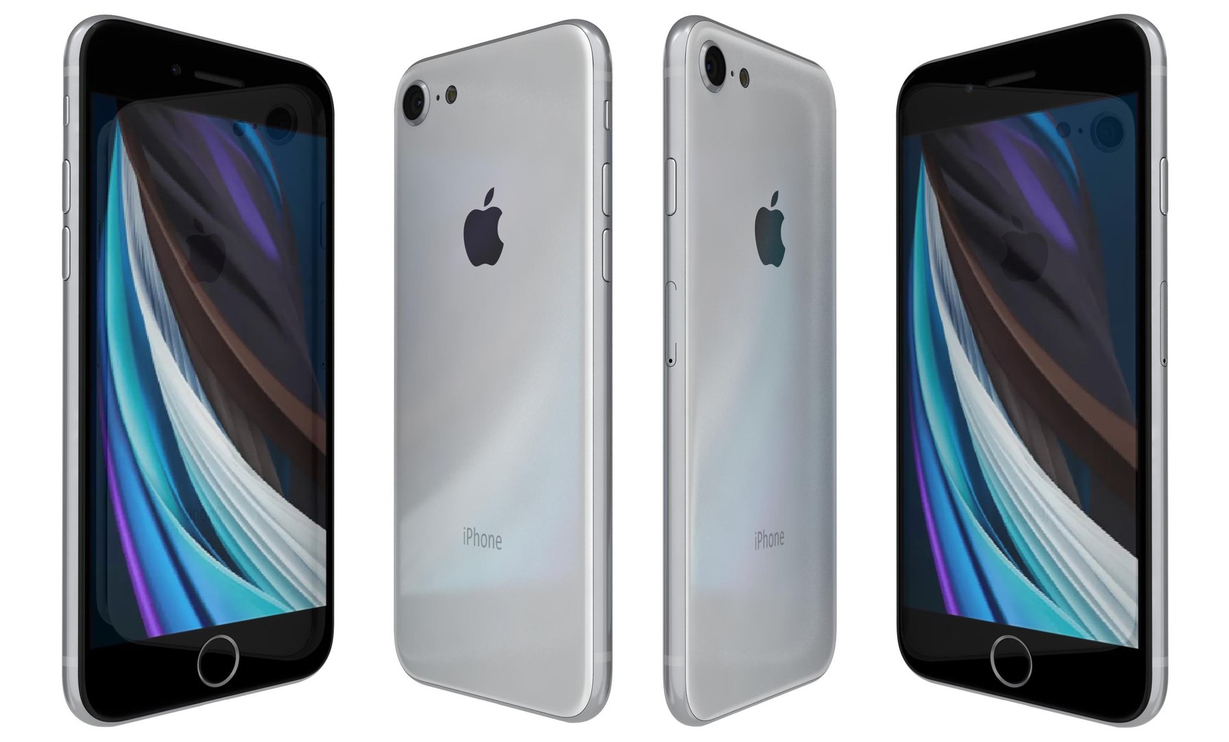 Apple iphone se 2020 model - TurboSquid 1545958