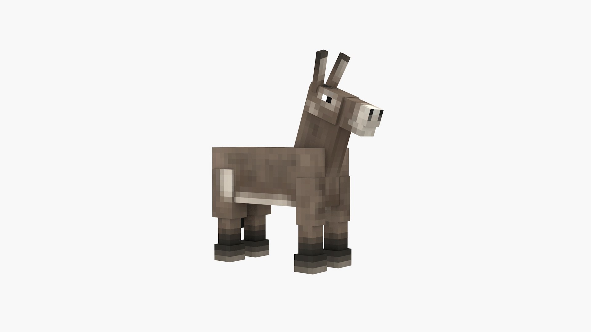 modelo 3d Burro de Minecraft - TurboSquid 2388762