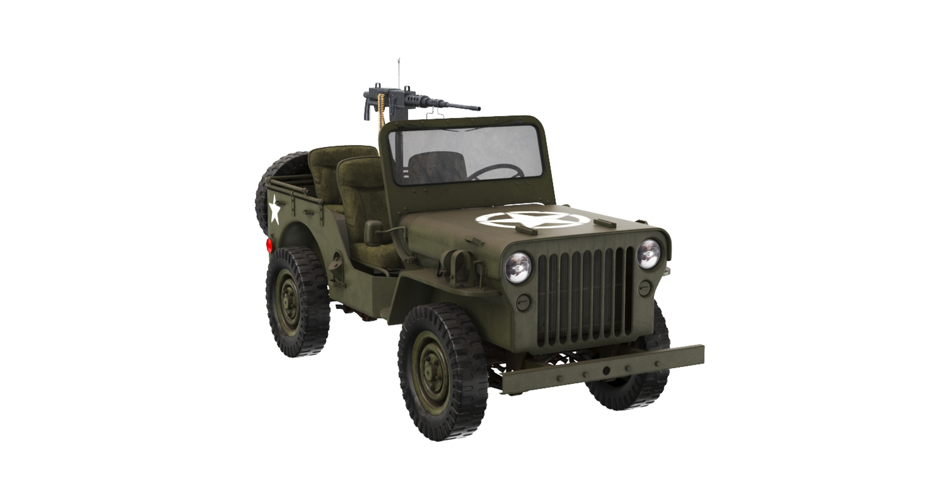 Real willys army jeep model - TurboSquid 1393247