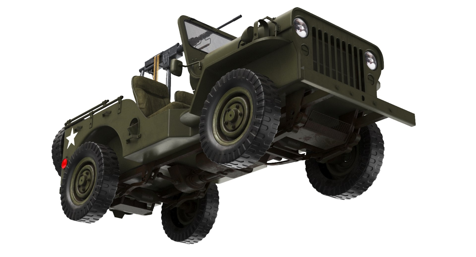 Real willys army jeep model - TurboSquid 1393247