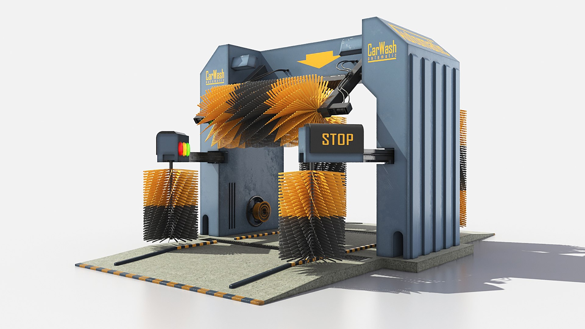 3d Automatic Car Wash Model