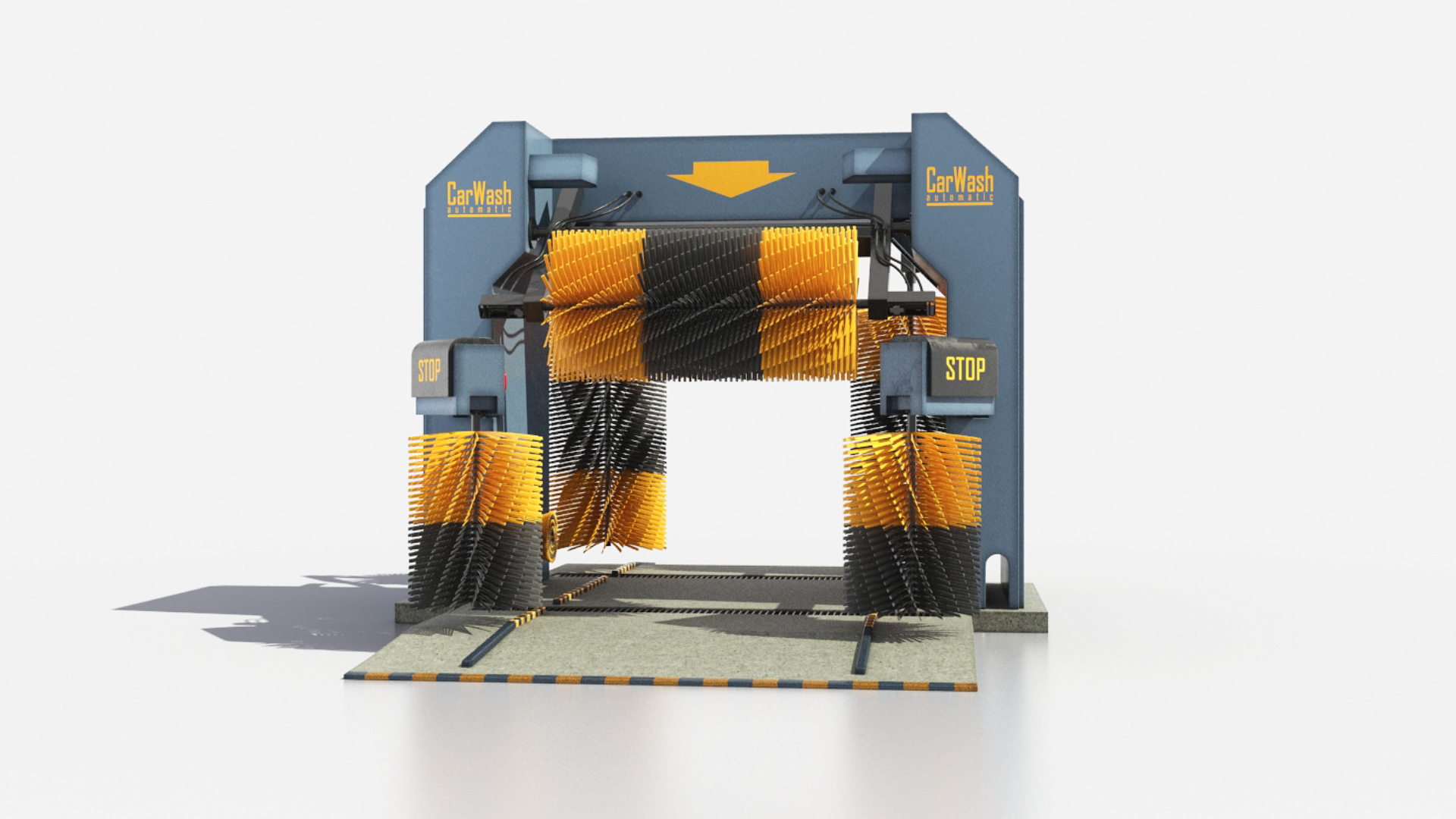 3d Automatic Car Wash Model