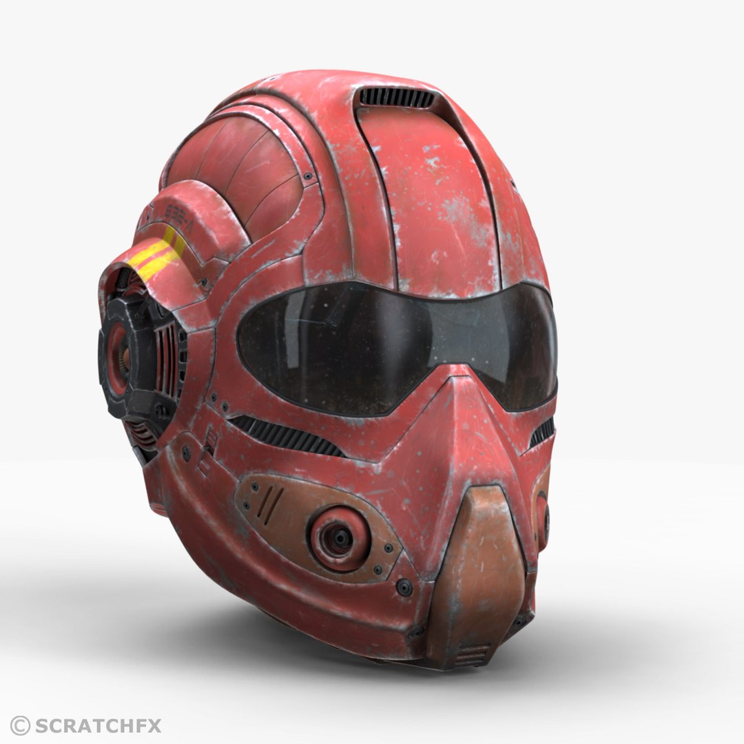 Cyborg Helmet 3d Model