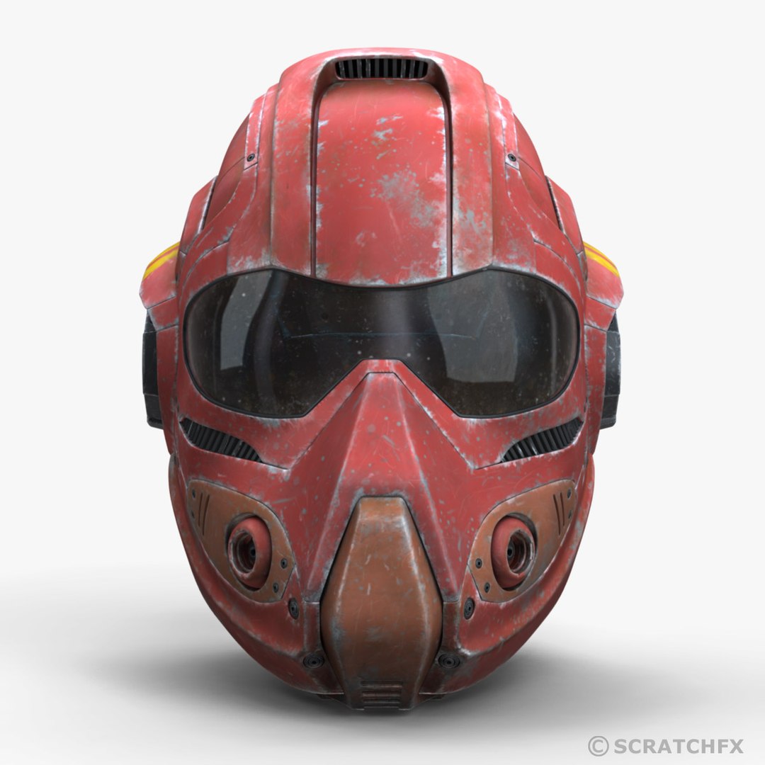 Cyborg Helmet 3d Model