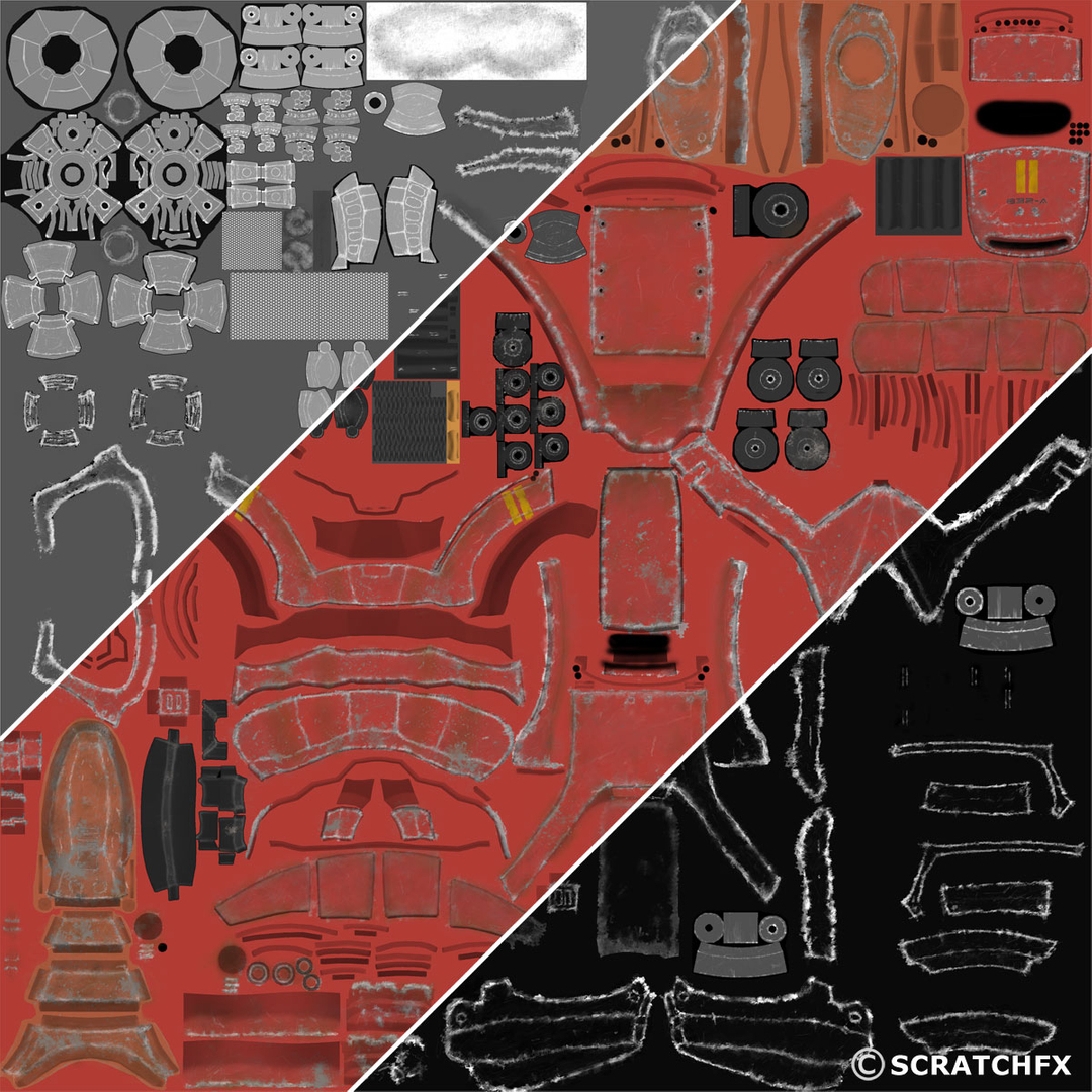 cyborg helmet 3d model