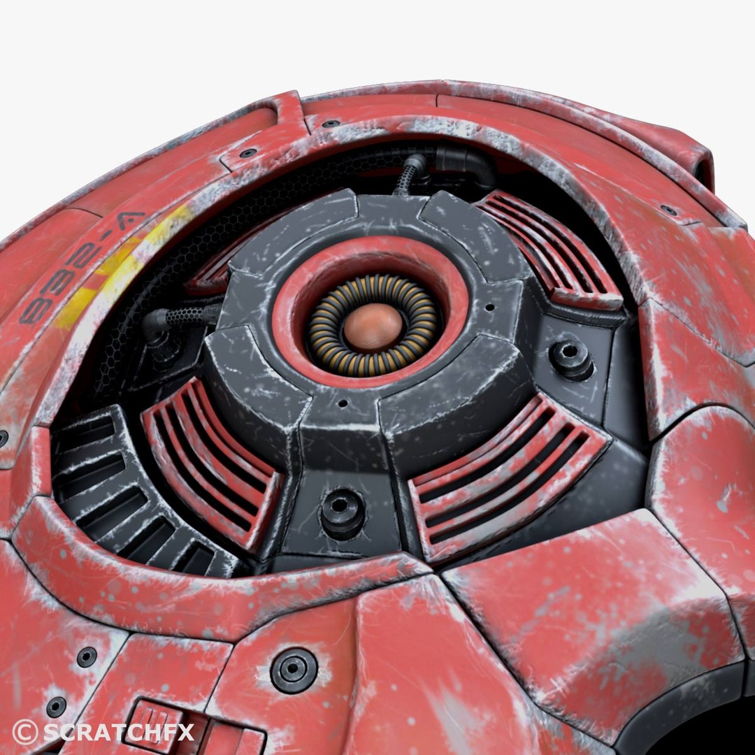 Cyborg Helmet 3d Model