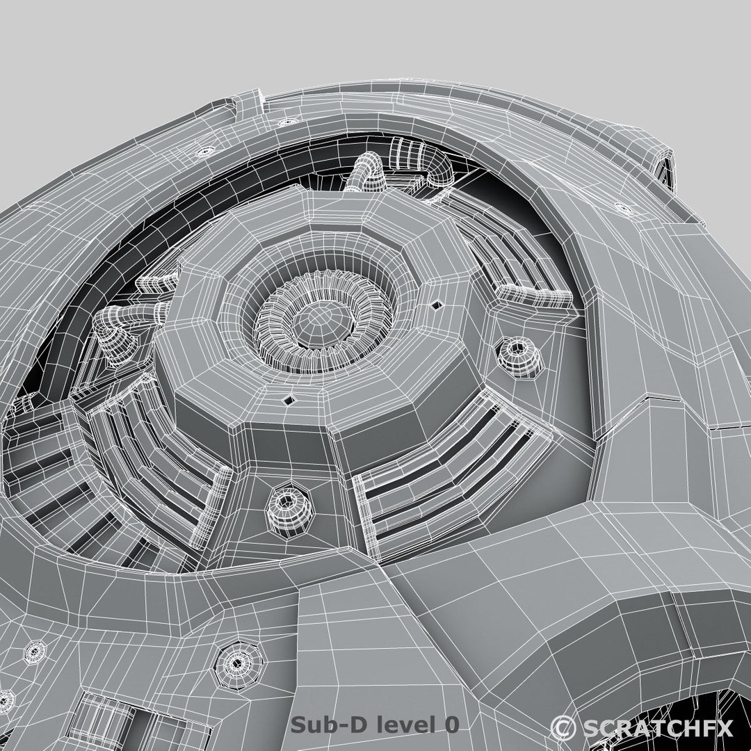 Cyborg Helmet 3d Model