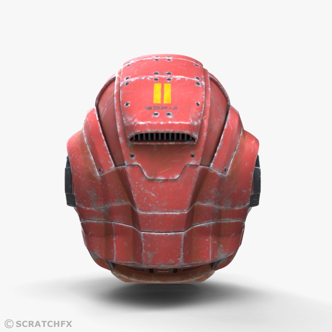 Cyborg Helmet 3d Model
