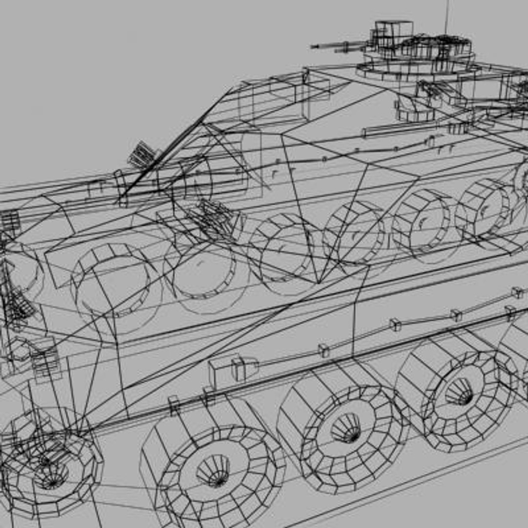 3d british tank challenger model
