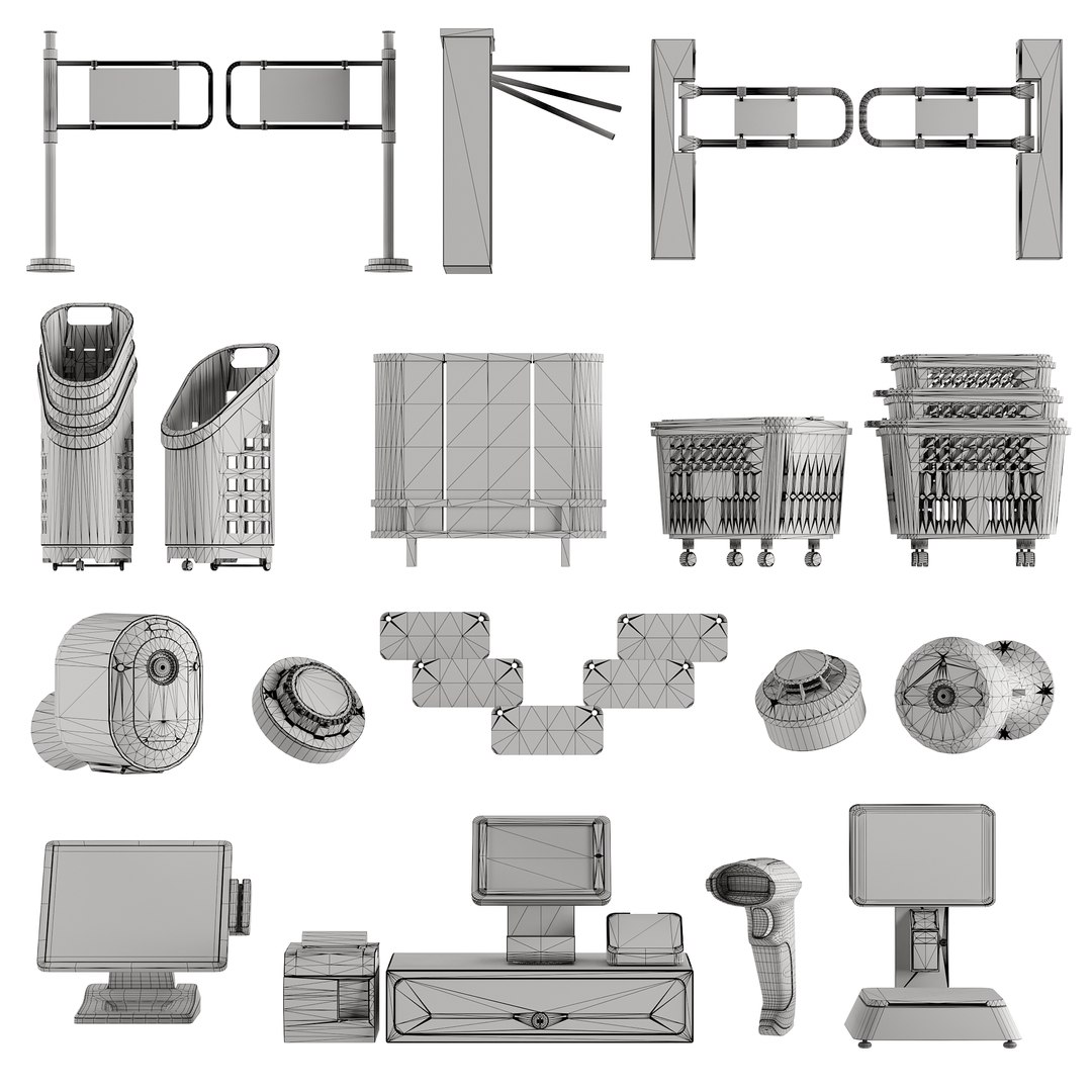 3D Store Environment Set - TurboSquid 2103109