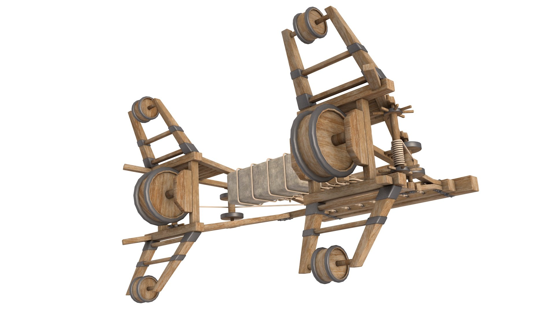 Medieval Wooden Crane 3D - TurboSquid 1975569