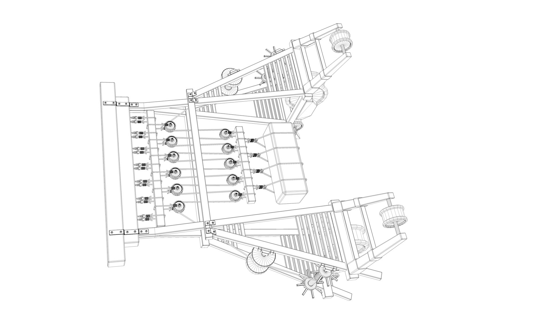 Medieval Wooden Crane 3D - TurboSquid 1975569