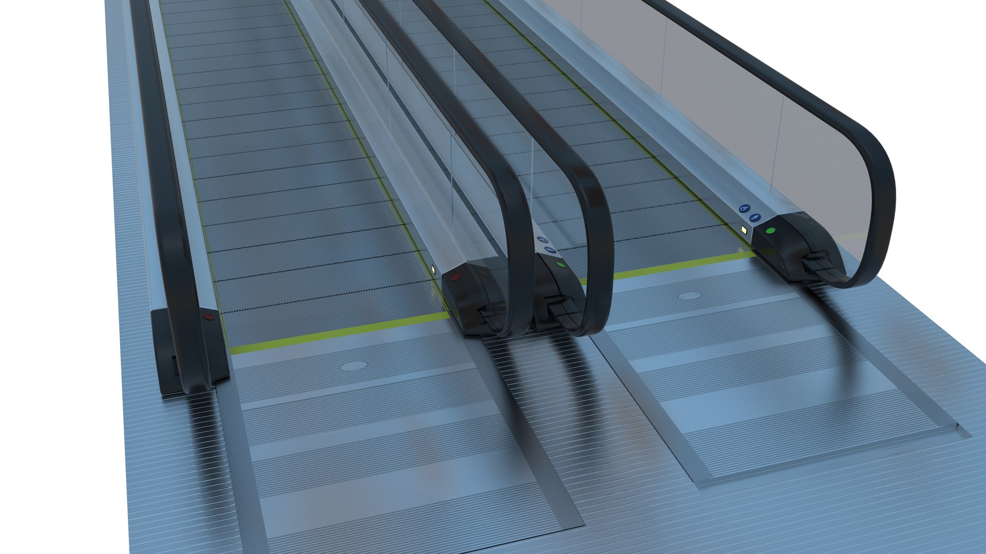 Double Moving Walkway 3D Model - TurboSquid 1866267