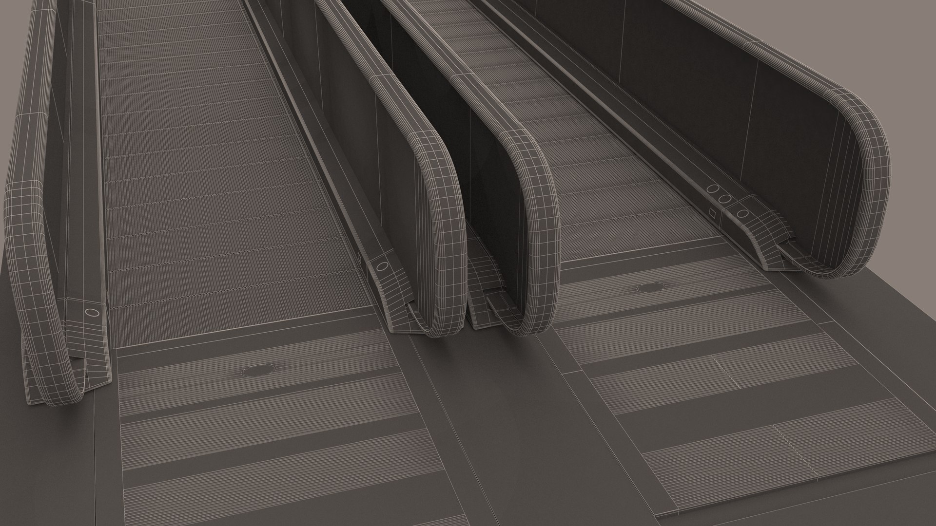Double Moving Walkway 3D Model - TurboSquid 1866267
