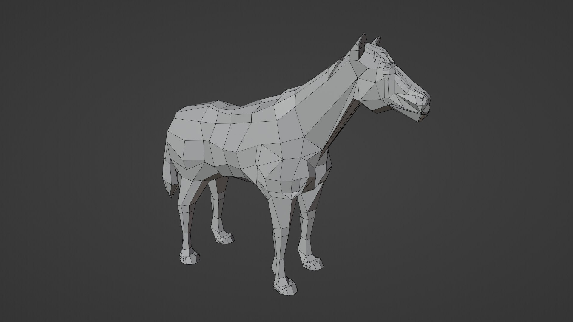 3D LOW POLY Horse - ANIMATED Model - TurboSquid 2174071